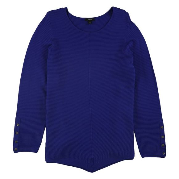 Alfani | Sweaters | Alfani Womens Ribbed Pullover Sweater Blue Dm ...